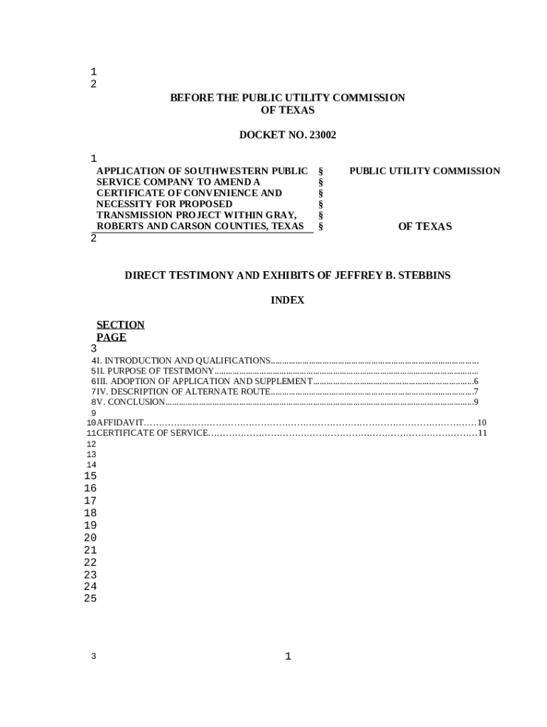 Planning for the Southwestern Public Service Company Doc Template ...