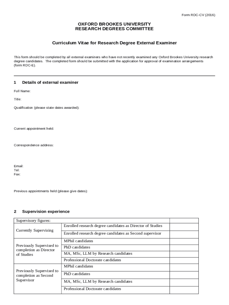 RDC-E Application for approval of examination arrangements Doc Template ...