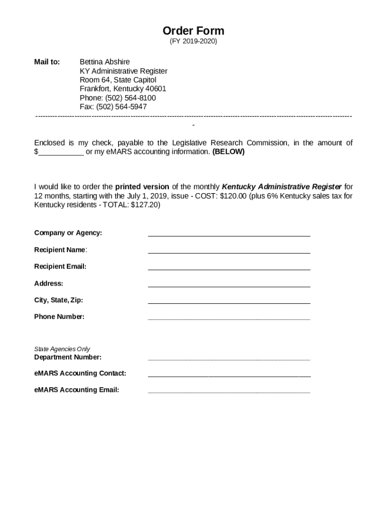 Kentucky Legislative Research Commission (kylrc) ... Doc Template ...