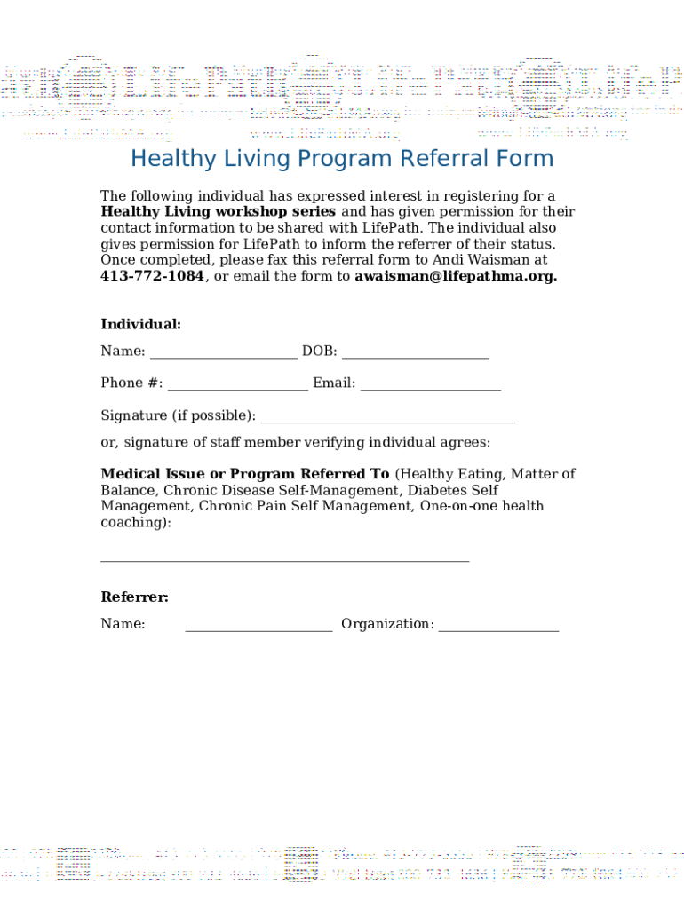 Chapter 5Effective Referrals and Collaborations Doc Template | pdfFiller