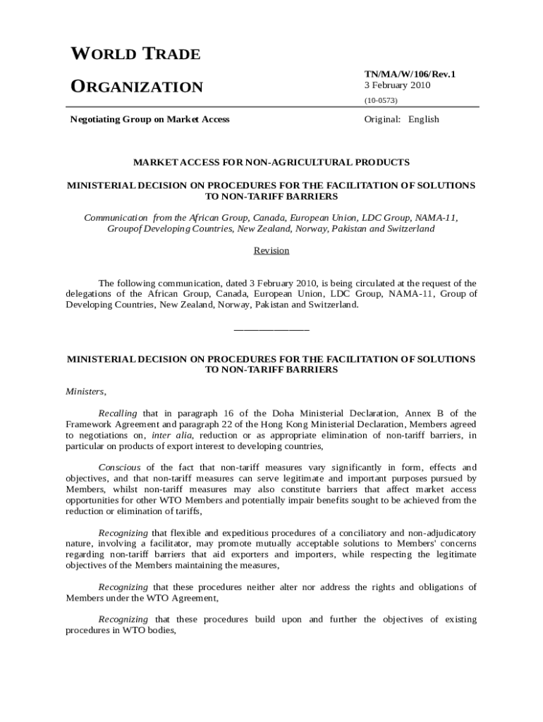 Agriculture in the WTO MARKET ACCESS - AgEcon Search Doc Template ...