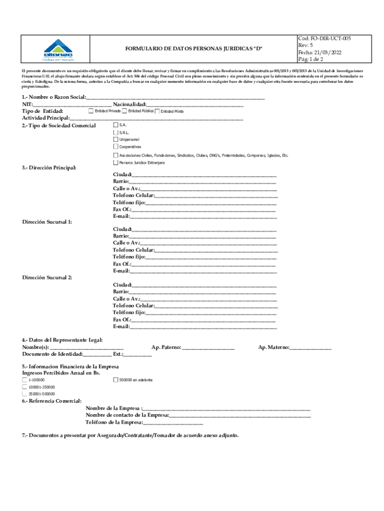 Completable En línea Bolivia KYC Form Fax Email Imprimir - pdfFiller