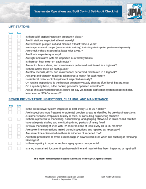 Appendix H: Lift Station Inspection s Doc Template | pdfFiller