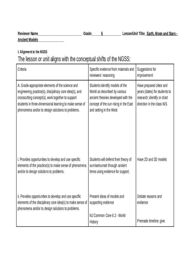 Understanding by Design unit lesson plans for the next ... Doc Template ...