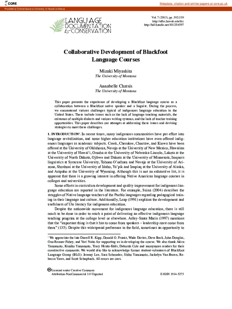 Fillable Online The Blackfoot Language Resources and Digital Dictionary ...