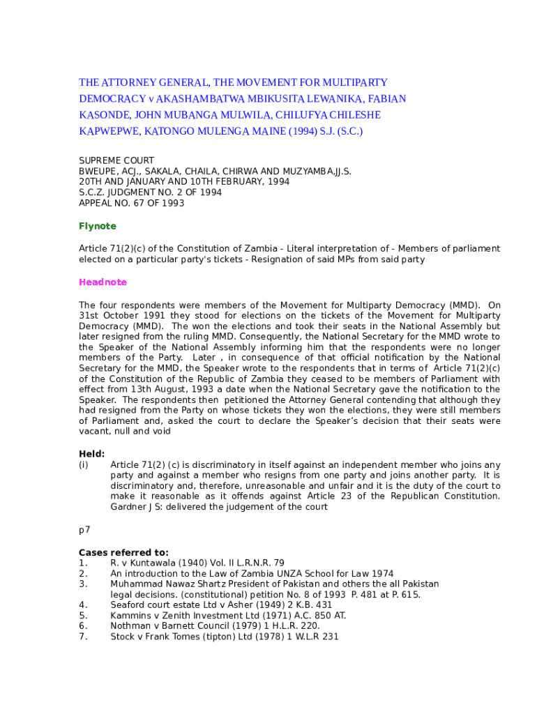 the attorney general, the movement for multiparty Doc Template | pdfFiller