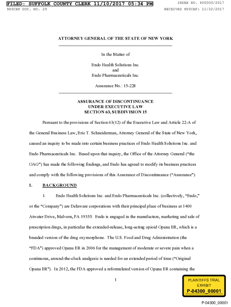 Fillable Online Endo Health Solutions Inc Fax Email Print - pdfFiller