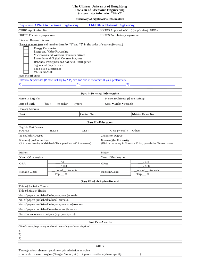 ination sheet - EE CUHK Doc Template | pdfFiller