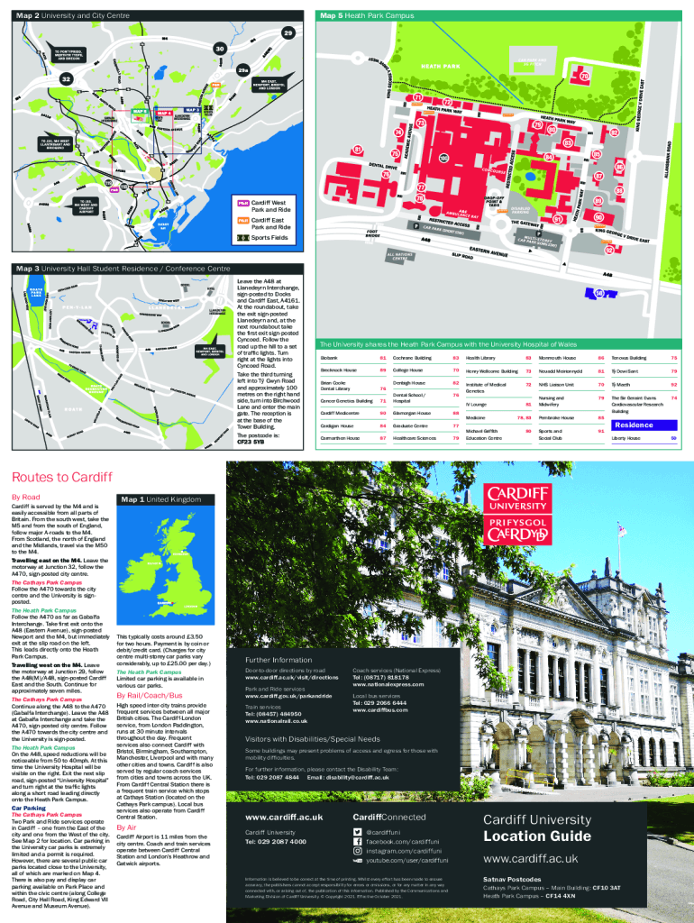 Fillable Online Cardiff Park and Ride - Google My Maps Fax Email Print ...