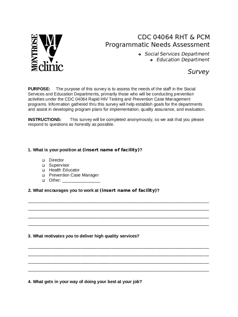 Steps to Conduct a Needs Assessment Doc Template | pdfFiller