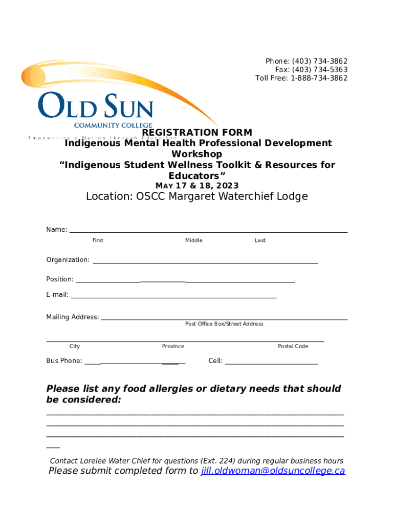 Indigenous Child & Youth Mental Health (CYMH) Services Doc Template ...