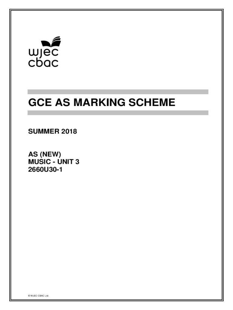 Fillable Online GCE A LEVEL MARKING SCHEME Fax Email Print - pdfFiller