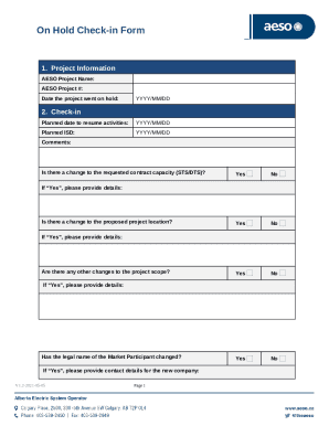 On Hold Check in Doc Template | pdfFiller