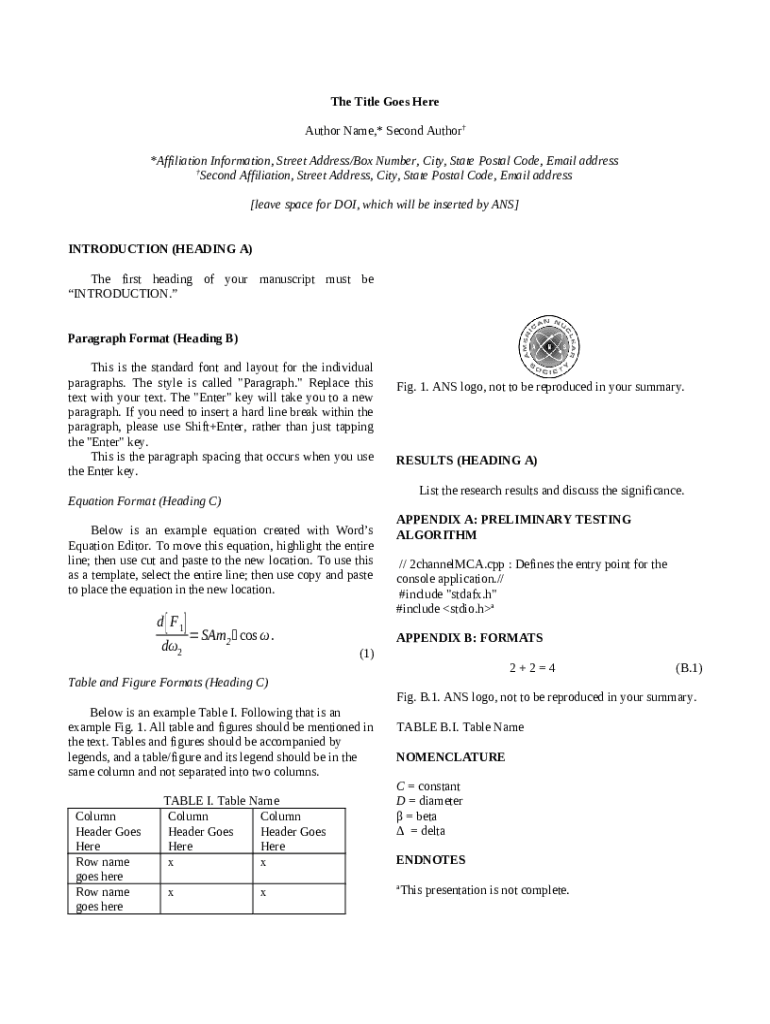 Proper Address ats Doc Template | pdfFiller