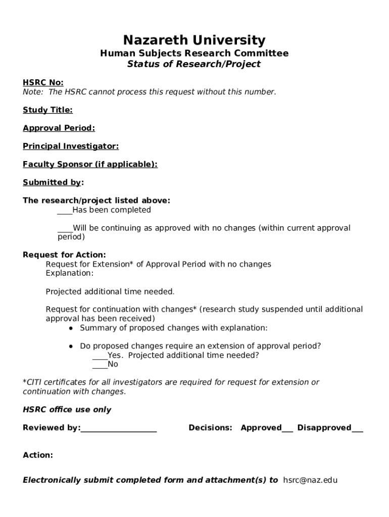 human subjects research application instructions - www2 naz Doc Template | pdfFiller