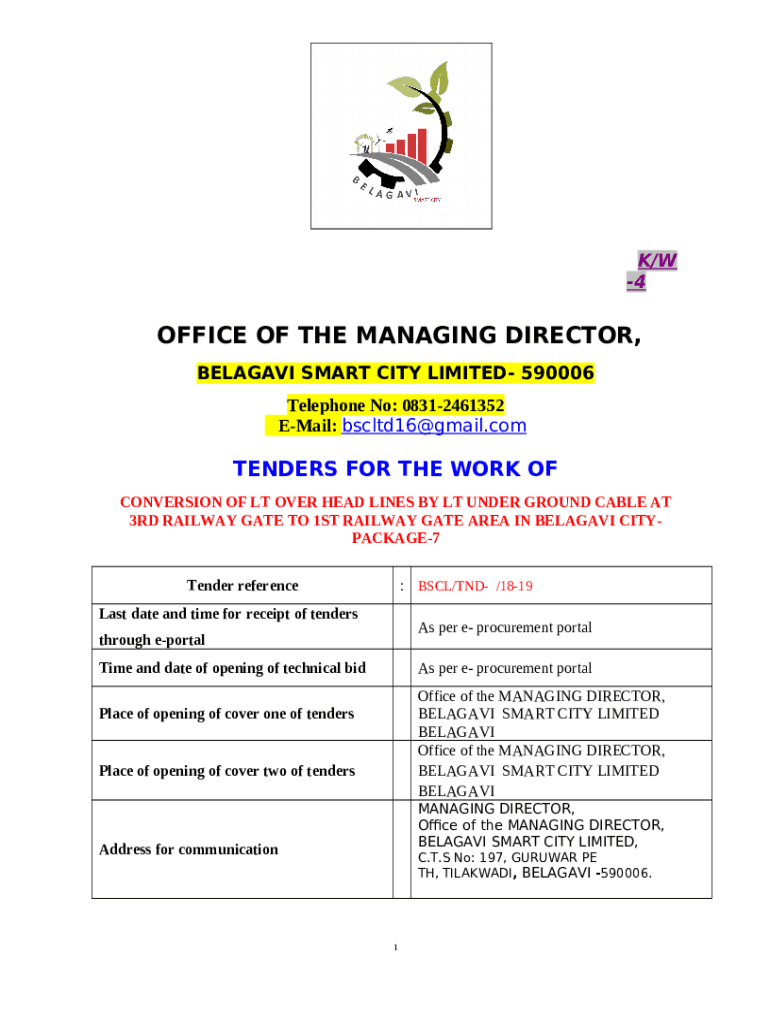 CONVERSION OF LT OVER HEAD LINES BY LT UNDER GROUND CABLE AT 3RD ...