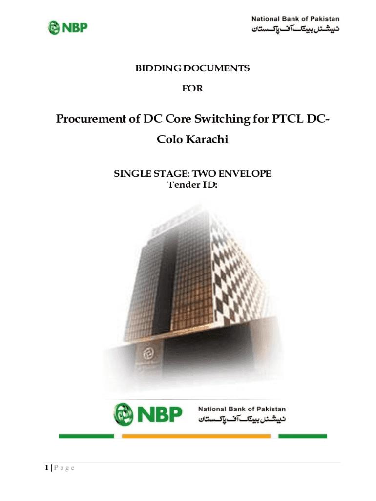 Fillable Online Procurement of DC Core Switching for PTCL DC- Colo ...