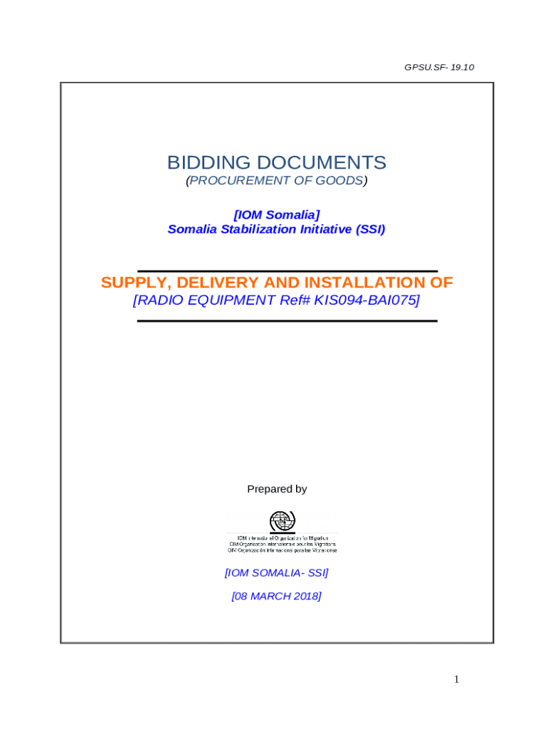 IOM Somalia Doc Template | pdfFiller