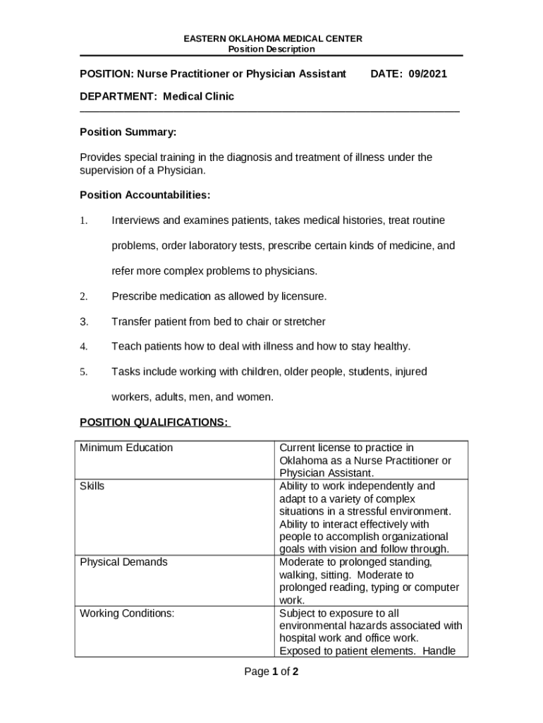 What Is a Physician? Key Roles and Duties Doc Template | pdfFiller