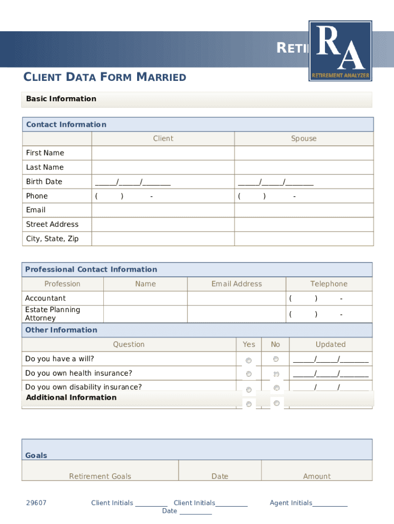 Personal & Financial Ination - Willi Law Firm Doc Template | pdfFiller