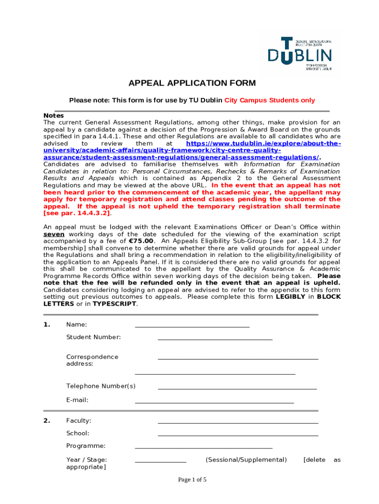 Examination Appeals, Recheck and Review Doc Template | pdfFiller