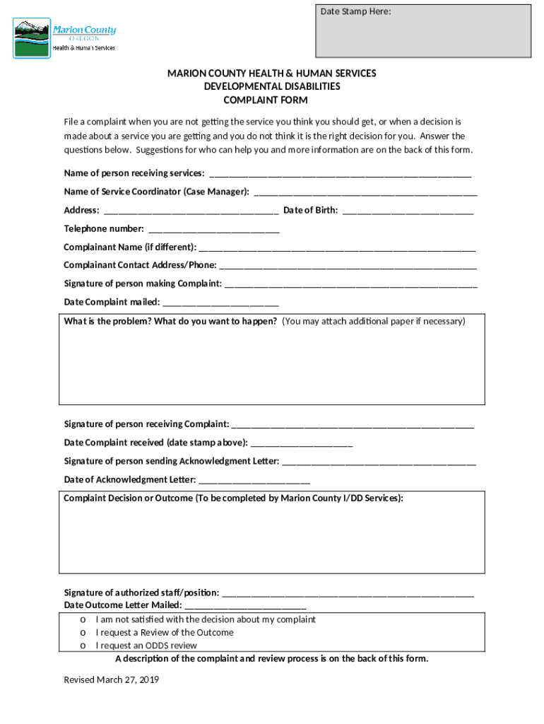 Program Complaint s Doc Template | pdfFiller