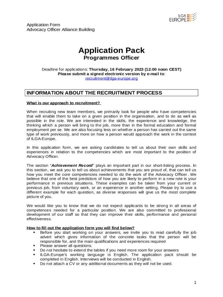 Application procedure - European Commission's Traineeships Doc Template | pdfFiller