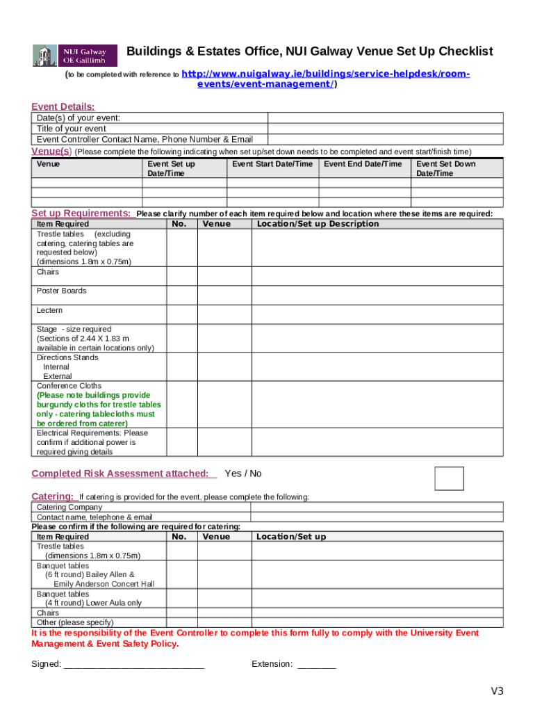 Event Controller Responsibilities Acknowledgement Doc Template | pdfFiller