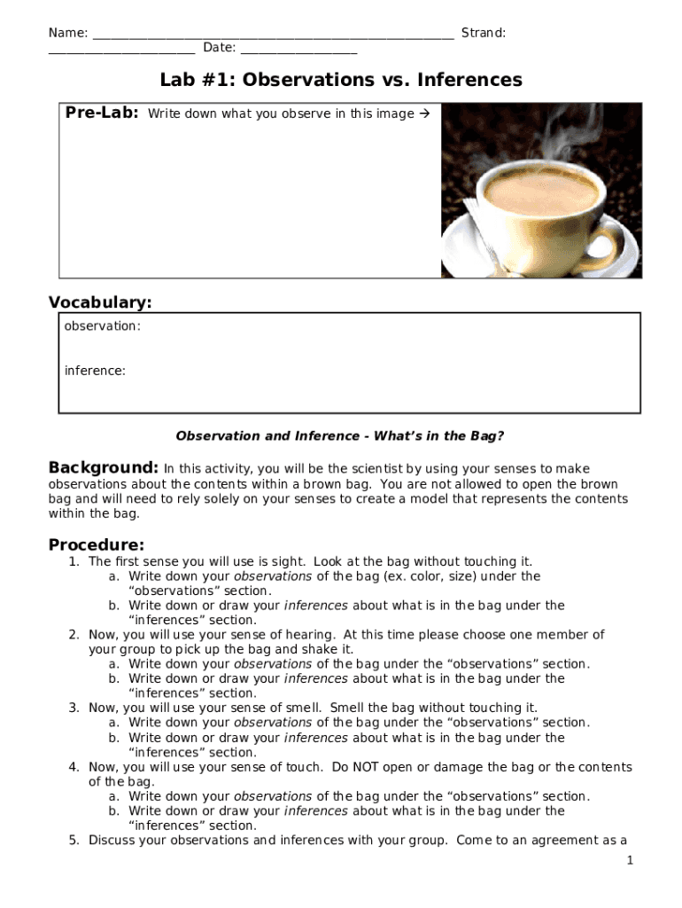Observation and Inferences Review.docx - Name: Date Doc Template ...
