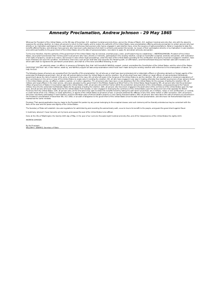 Proclamation 179Granting Full Pardon and Amnesty for the ... Doc ...