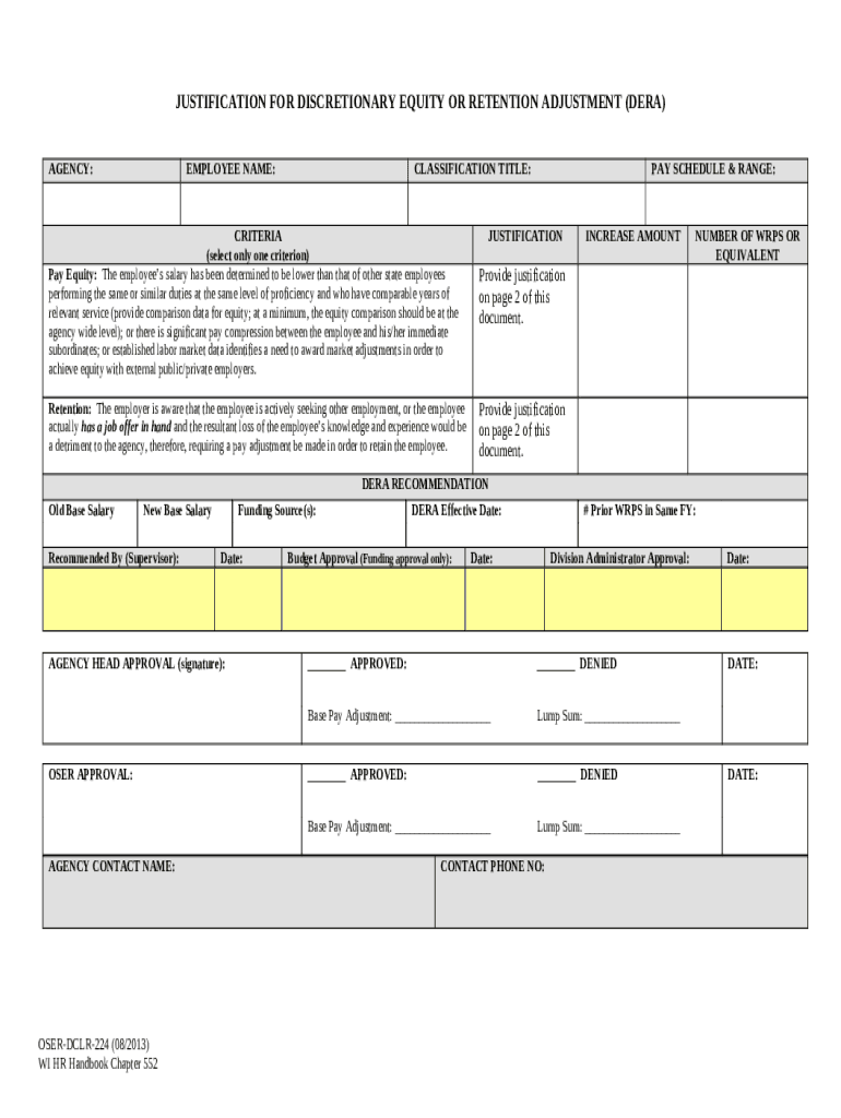 Discretionary Equity or Retention Adjustment Policy Effective ... Doc ...