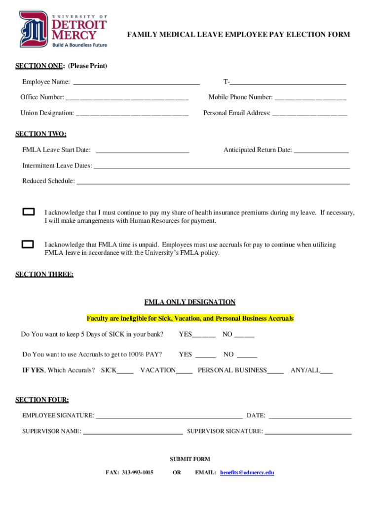 Fillable Online EMPLOYEE PAY ELECTION FORM SHORT-TERM DISABILITY ...