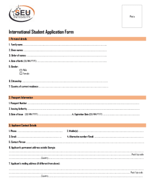 Fillable Online 18 Printable personal details form for students ...