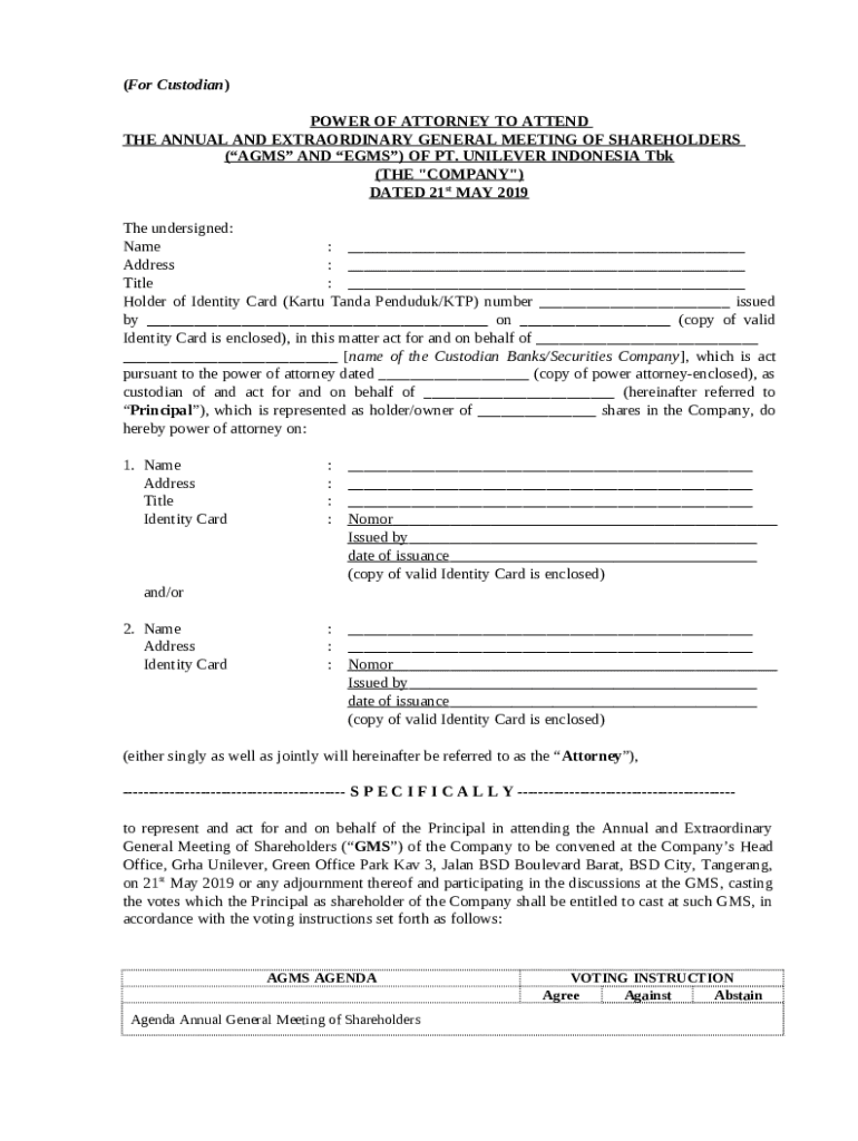 PT Unilever Indonesia Tbk Doc Template | pdfFiller