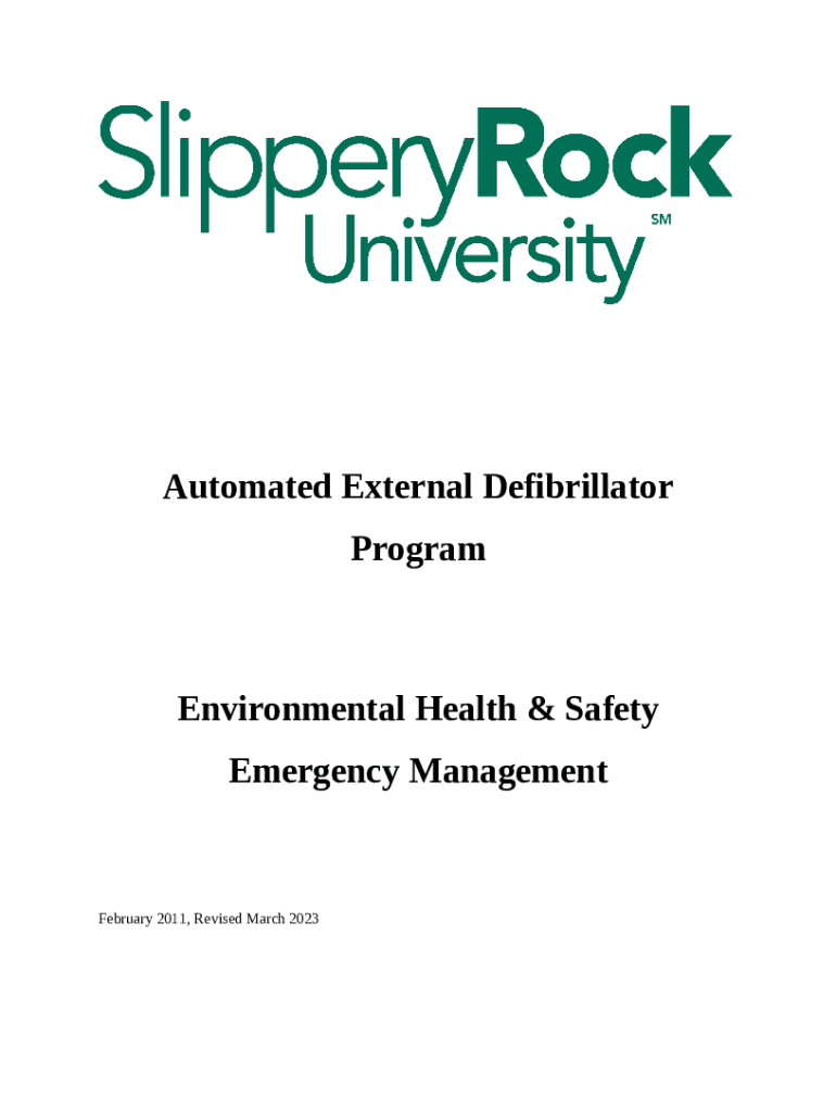 Automated External Defibrillator (AED) Program Unit Level Rule Doc ...