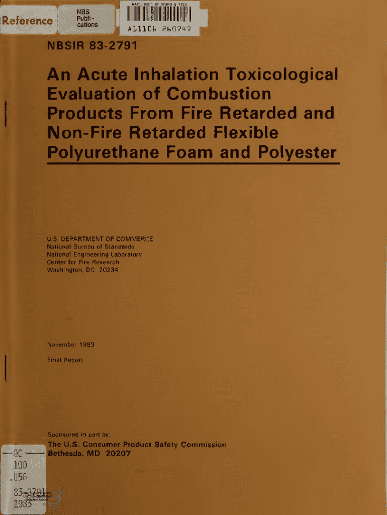 Fillable Online Extreme toxicity from combustion products of a fire ...