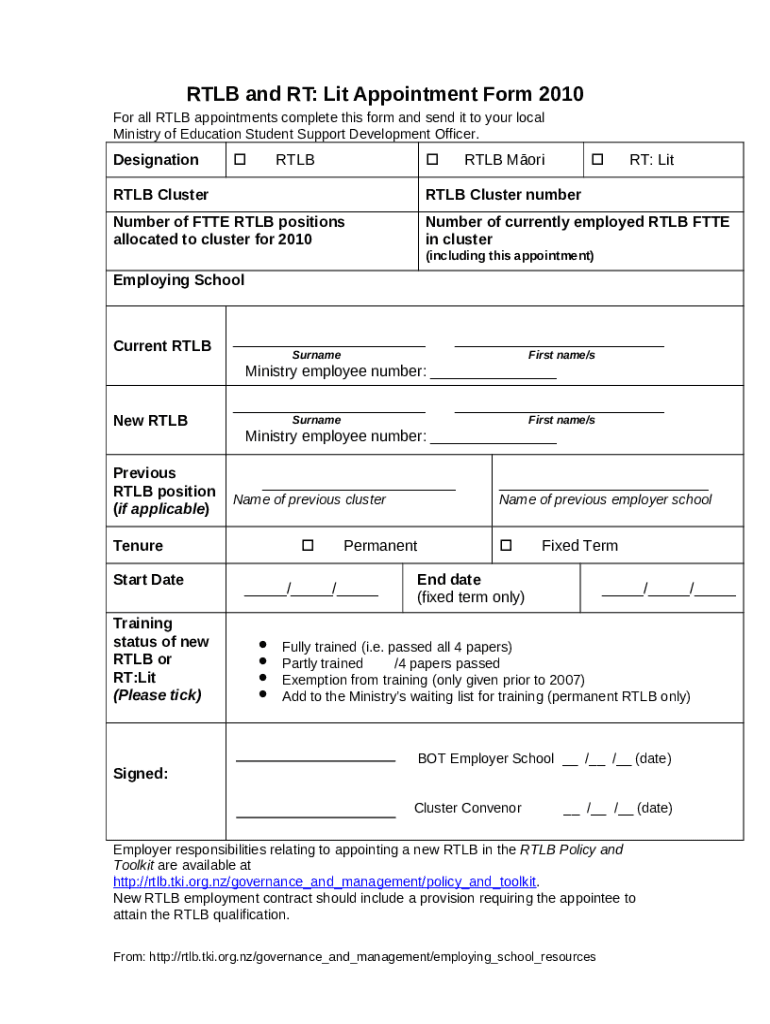 Resource teacher learning and behaviour (RTLB) support ... - rtlb tki org Doc Template | pdfFiller