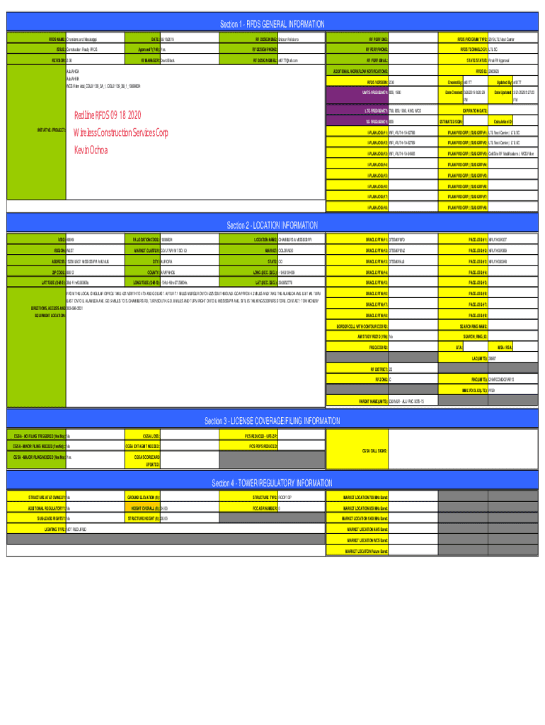 Fillable Online Section 1 - RFDS GENERAL INFORMATION Fax Email Print ...