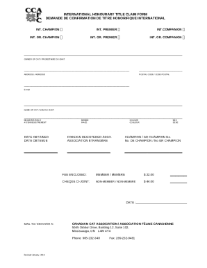CCA s Doc Template | pdfFiller