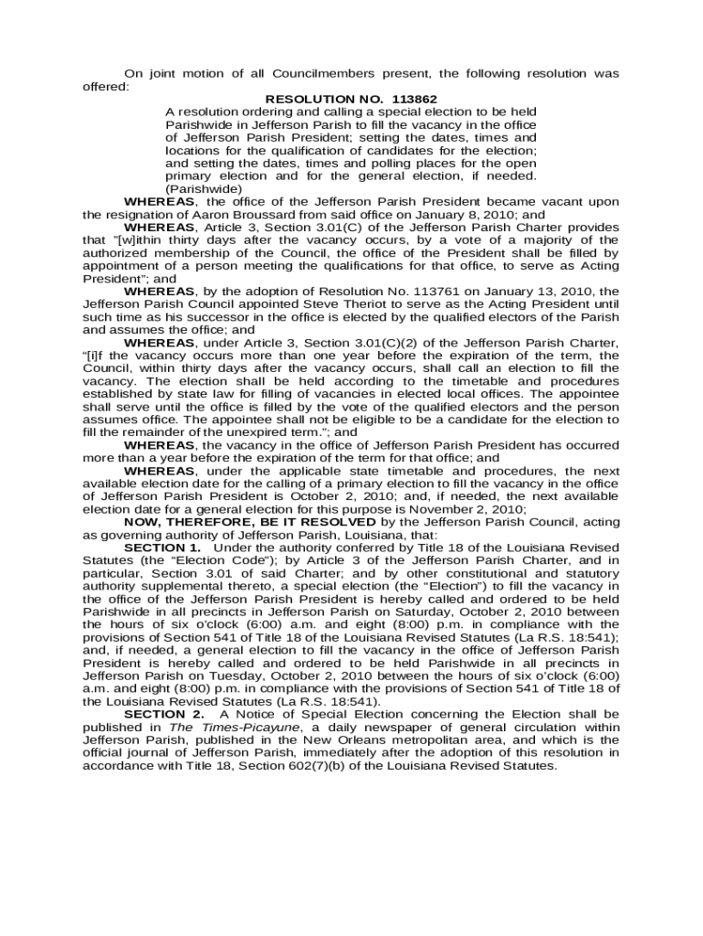 resolution no. 113862 - IIS Windows Server - Jefferson Parish Doc ...