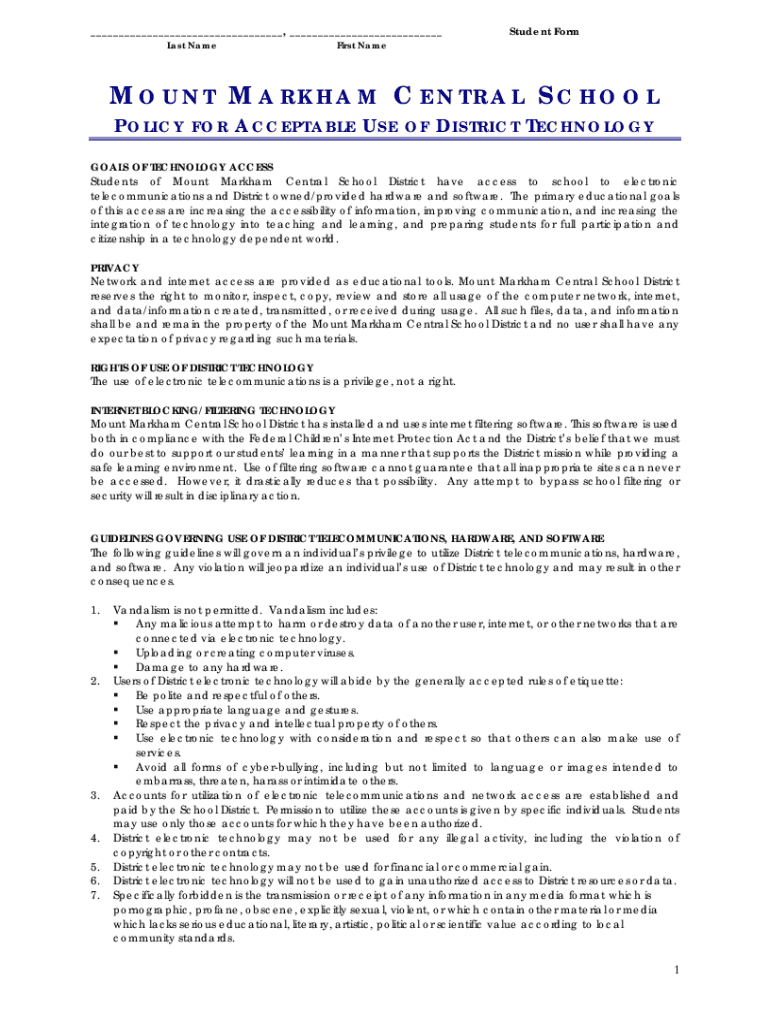 Fillable Online District Detail for MOUNT MARKHAM CENTRAL SCHOOL ...