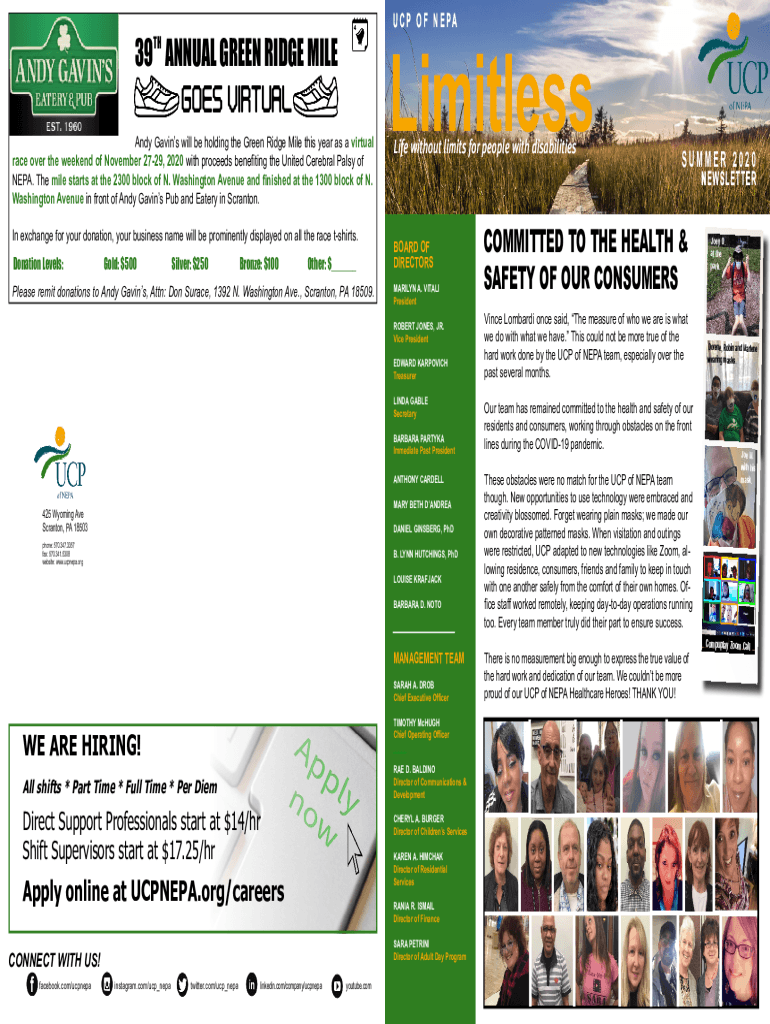 Fillable Online Andy Gavin's Green Ridge Mile - Find a Participant Fax ...