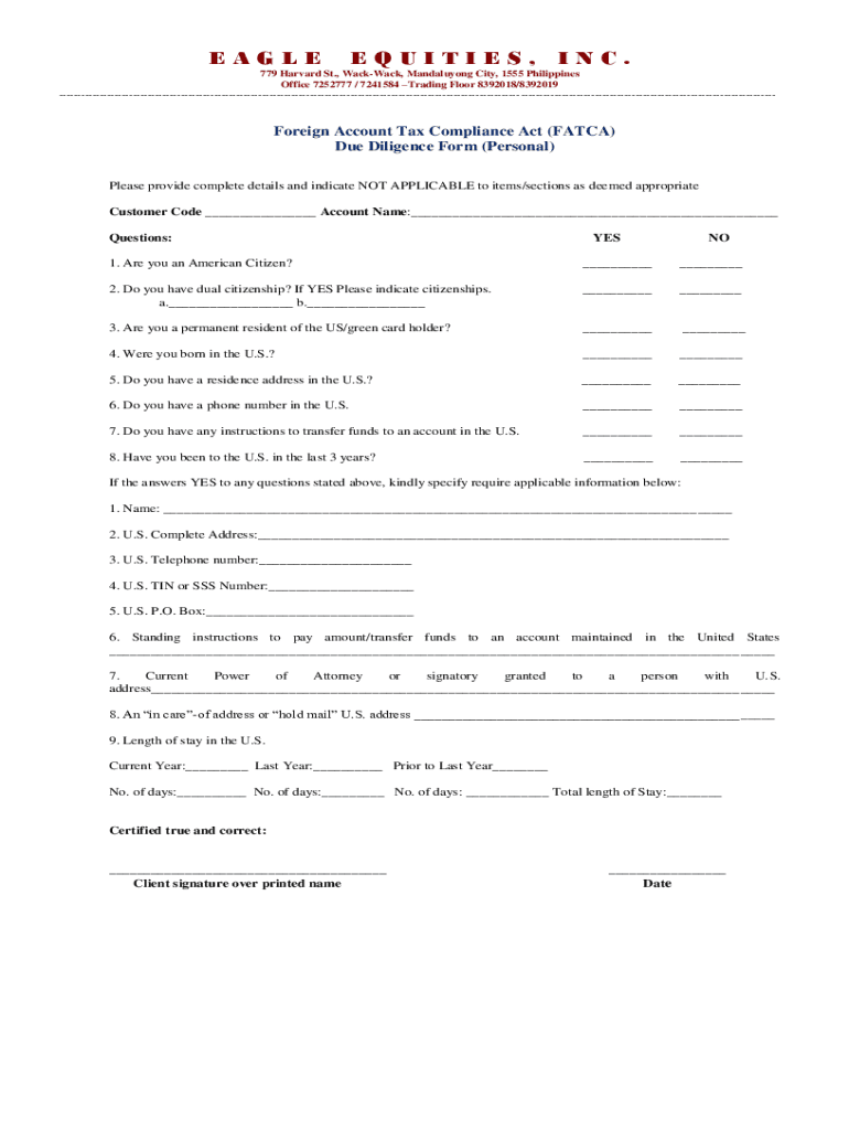 Fillable Online FATCA-FORM.pdf Fax Email Print - pdfFiller