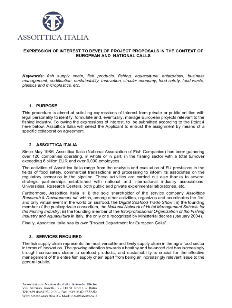 Fillable Online Fish Farming Project Proposal Template Fax Email Print ...