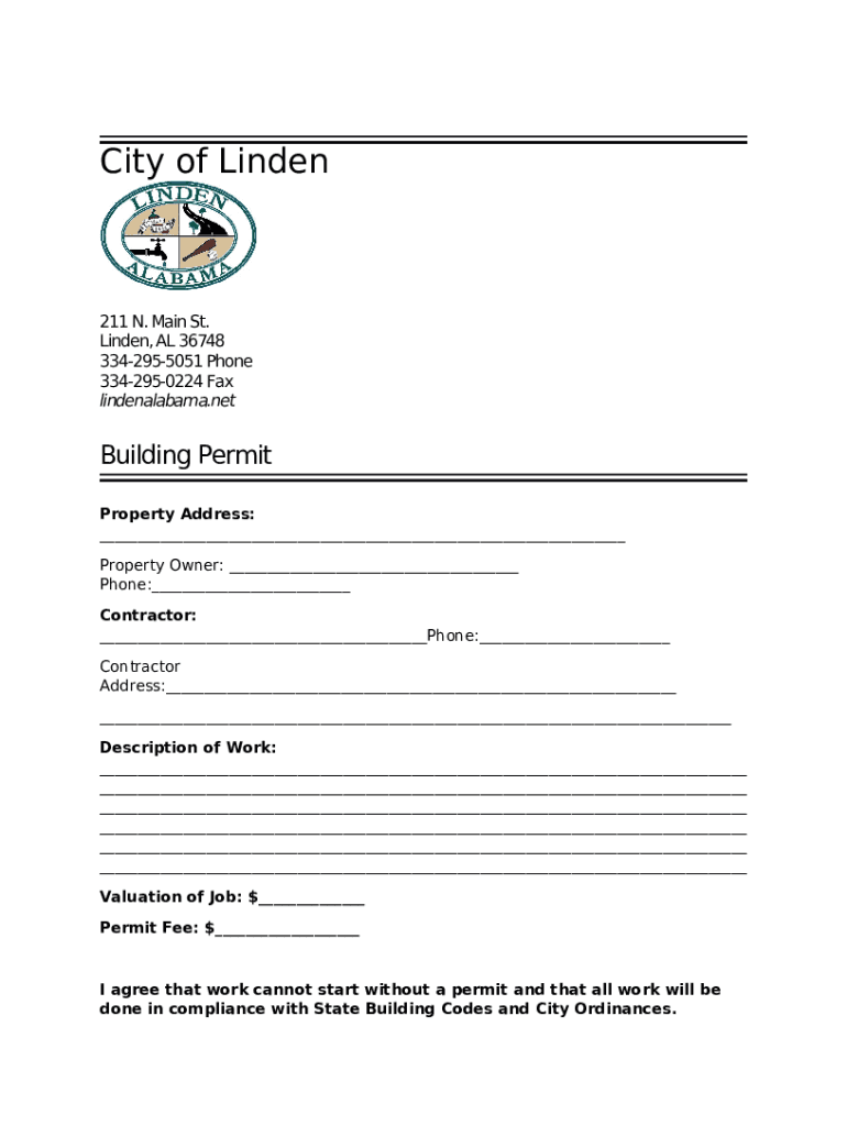 APPLICATION FOR BUILDING/ZONING PERMIT Doc Template | pdfFiller