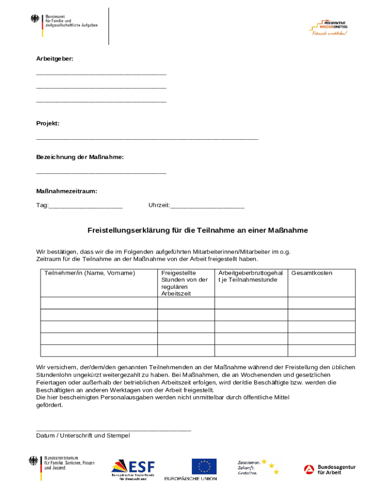 ESF-Monitoring im Programm Stark im Beruf Doc Template | pdfFiller