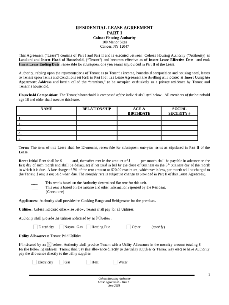 PH Admissions and Continued Occupancy Policy Doc Template | pdfFiller
