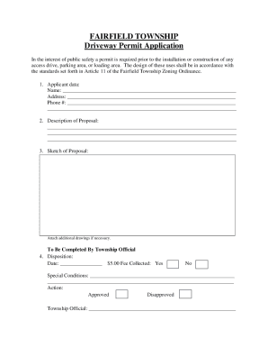 Fillable Online Application for Entrance Permit - Township of Georgian ...