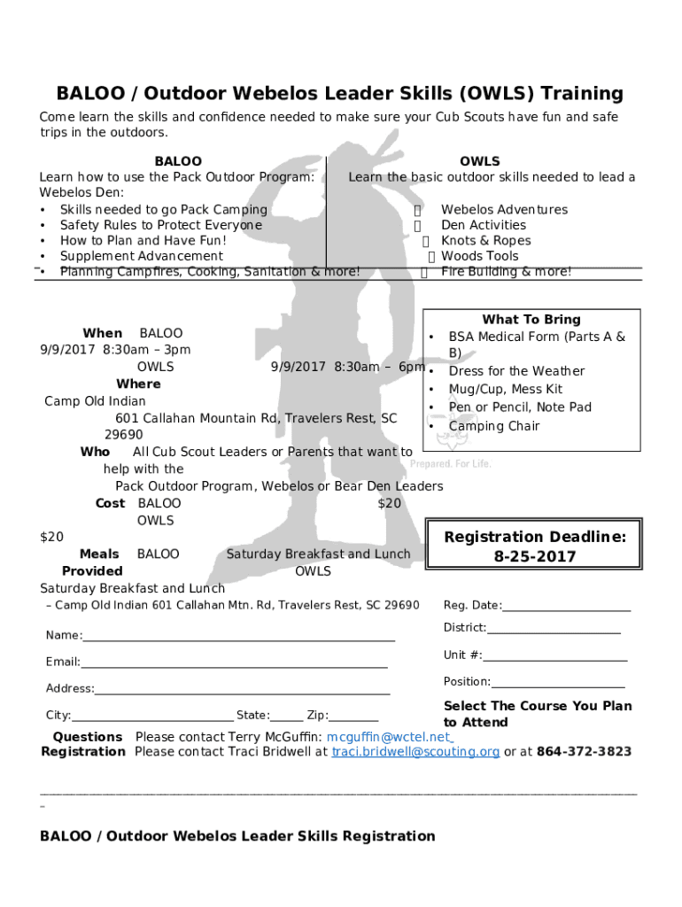 Bigger, better BALOO training for Cub Scout leaders Doc Template ...