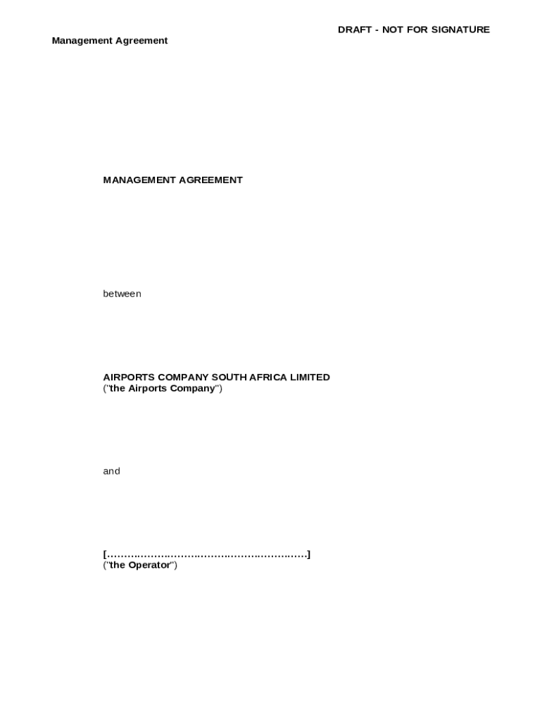 APPENDIX 8 - Proa Parking Management Agreement. ... Doc Template | pdfFiller